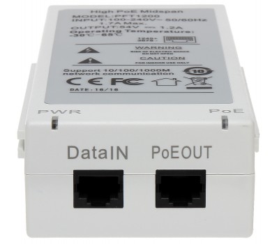Гигабитный РОЕ инжектор DH-PFT1200 Dahua